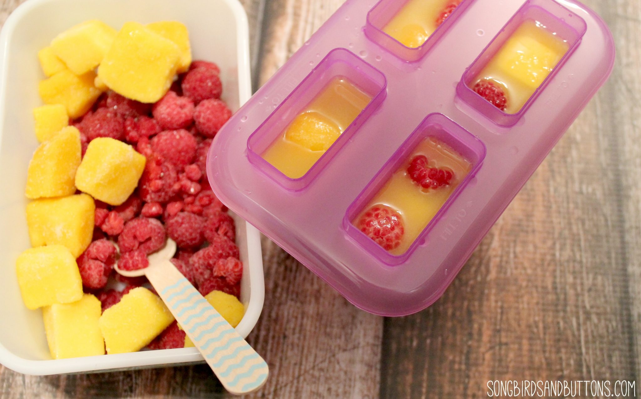 Evolution Fresh: Raspberry Orange Mango Pops - Kendall Rayburn