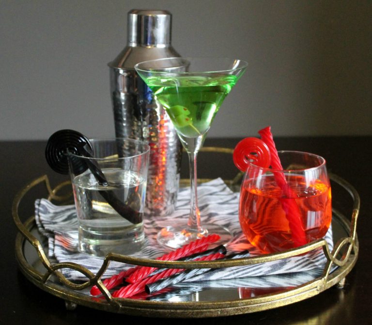 Black, Red, and Green Apple Licorice Cocktails - Kendall Rayburn