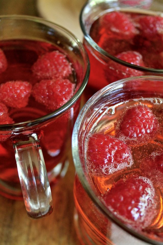 Sparkling Raspberry Fizz Cocktail with Cost Plus World Market