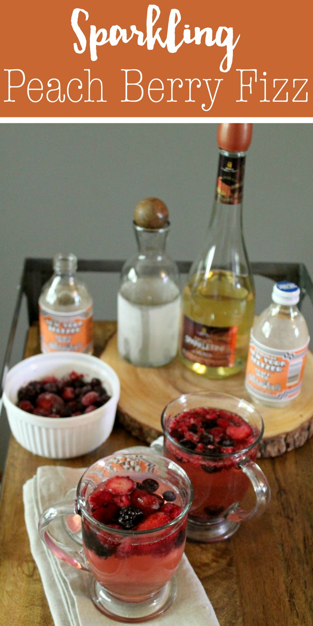 Sparkling Peach Berry Fizz - Kendall Rayburn