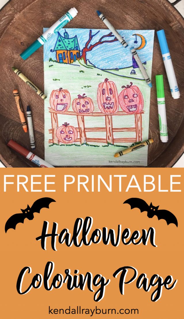 5 Little Pumpkins Coloring Sheet - #ColoringwithKR